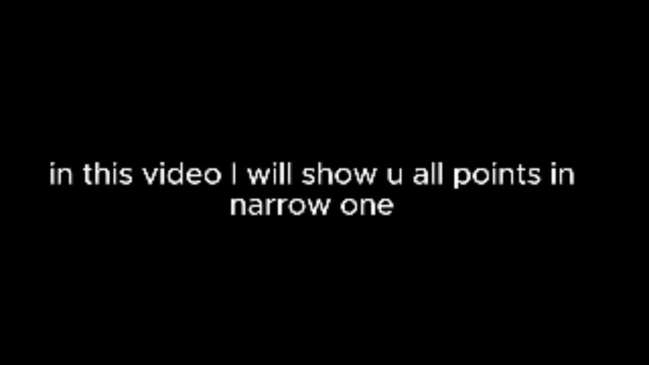 all points in narrow one - YouTube