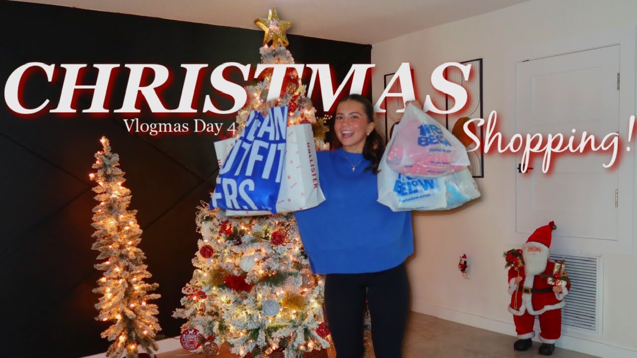 CHRISTMAS SHOPPING **Vlogmas Day 4** || Huge giveaway - YouTube