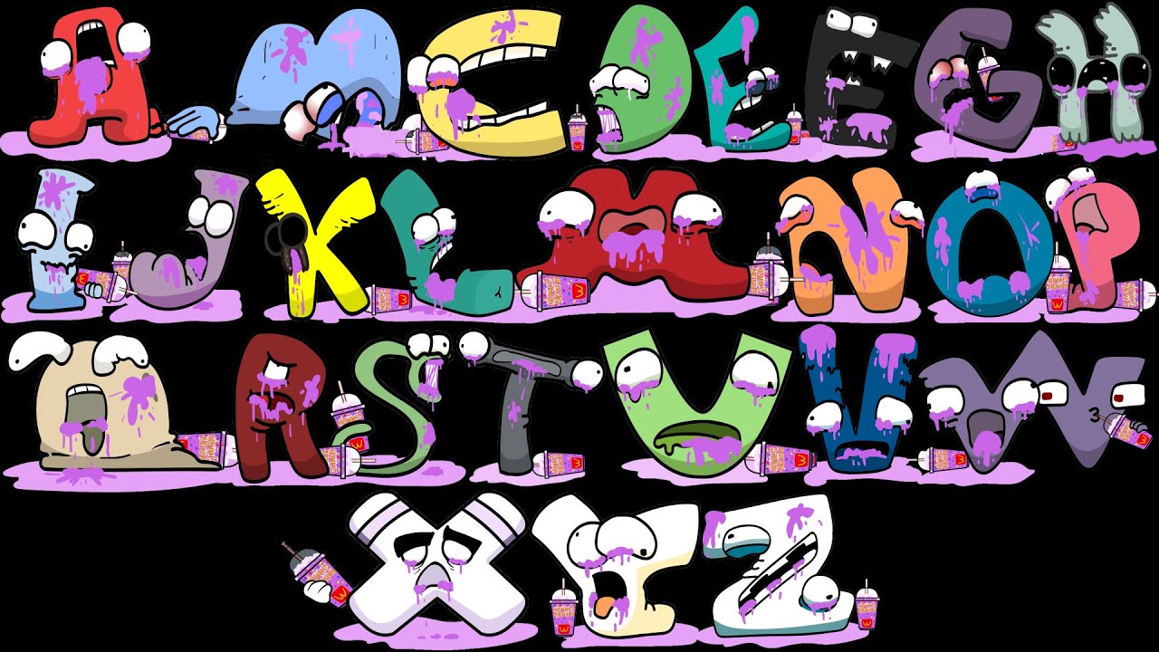 Alphabet Reverse toy (All Letter..) BUT THEY ALL GRIMACE SHAKE - YouTube