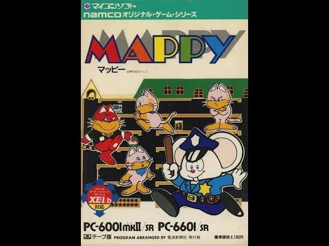 Mappy/マッピー (Nec Pc-6001MkII/Pc-6601, 1986, Dempa Shumbunsha/Namco.Ltd ...