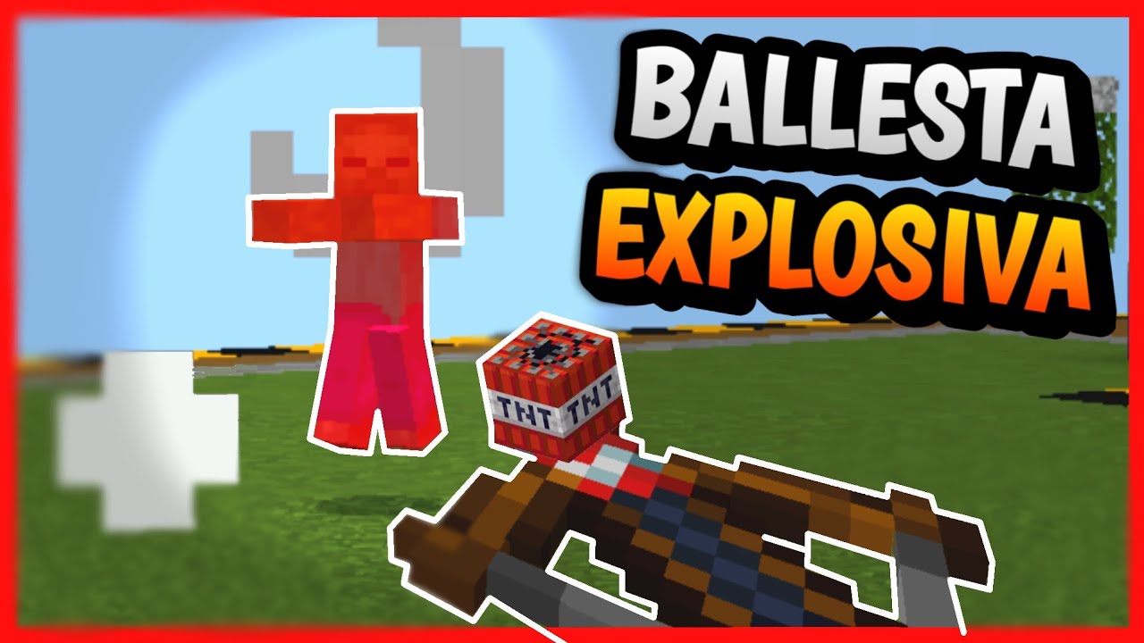 Como hacer una BALLESTA EXPLOSIVA en Minecraft Bedrock - YouTube