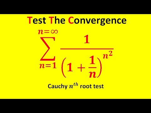 cauchy test | test the convergence | important question - YouTube