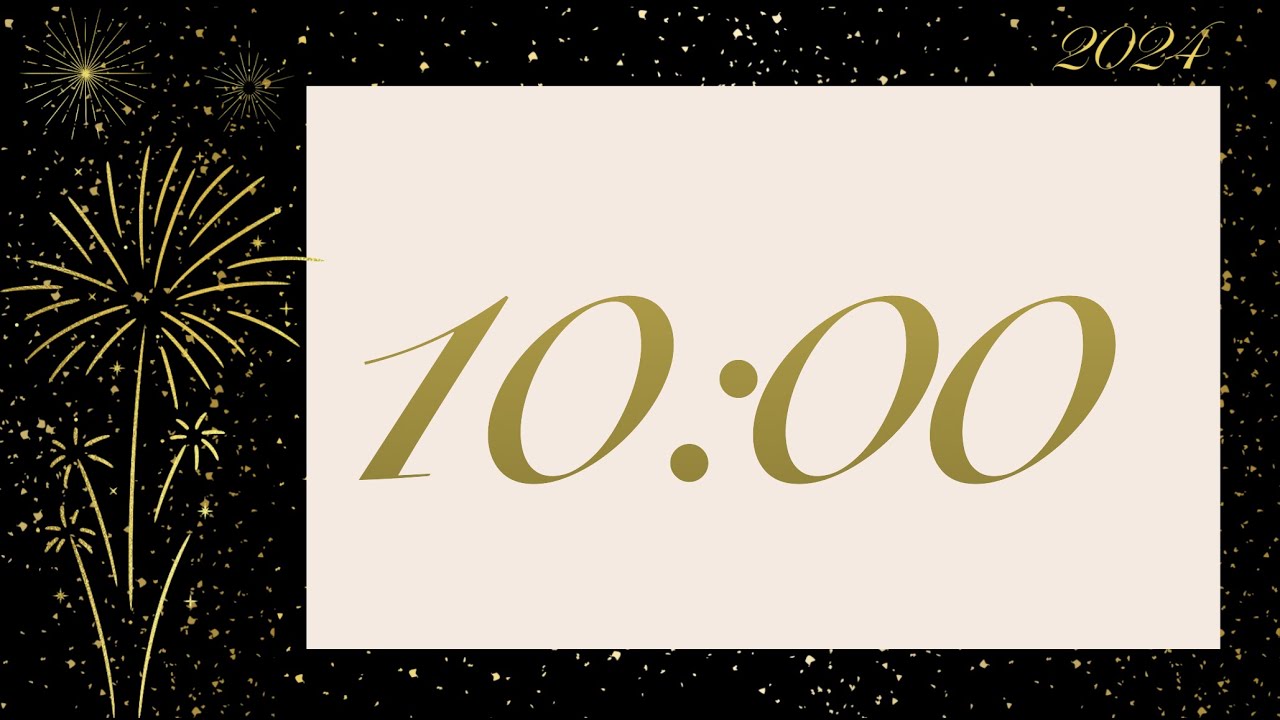 10 Minute New Year's Eve Countdown Timer (Auld Lang Syne at End) - YouTube