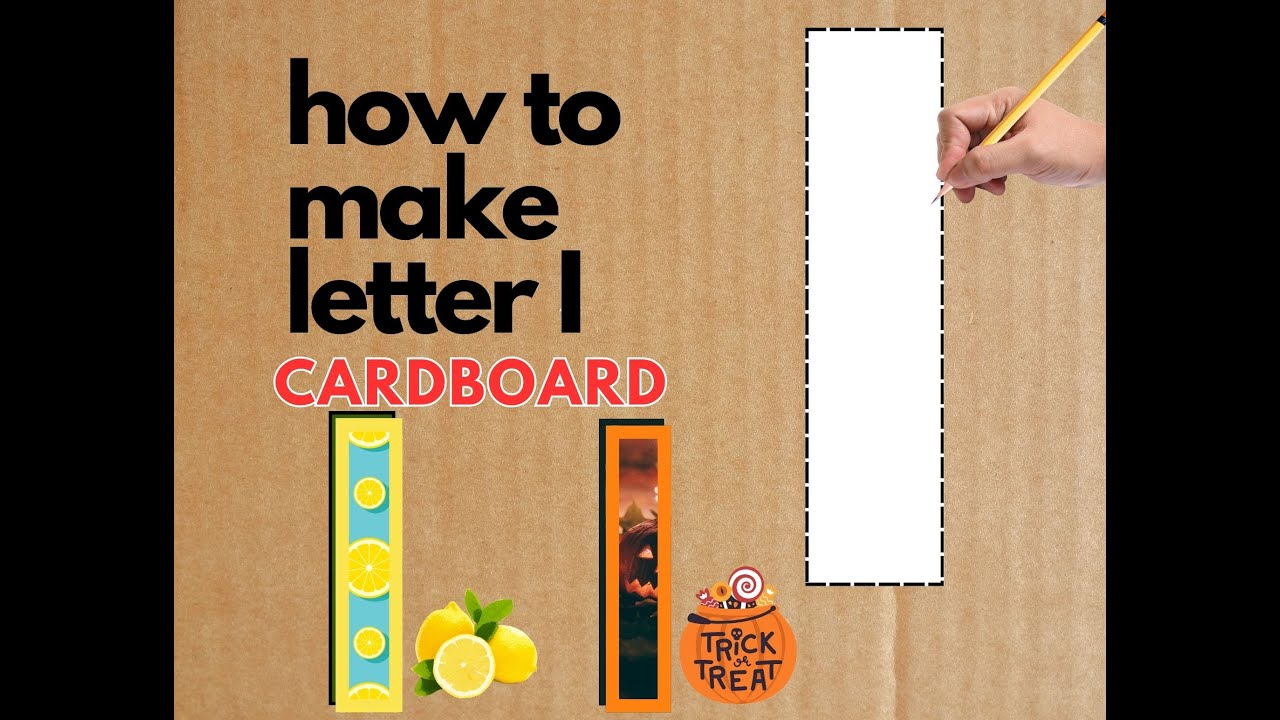 How to Make a Large Cardboard Alphabet Letter I | DIY Home Decor ...