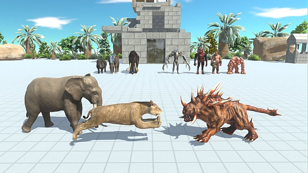 2 VS 1 ALL MAMMALS VS INFERNALS - Animal Revolt Battle Simulator - YouTube