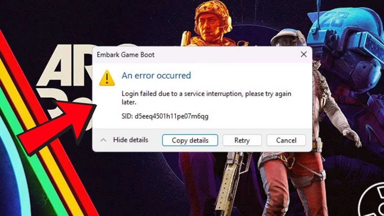 Fix ARC Raiders “An Error Occurred” Login Failed Due to Service ...
