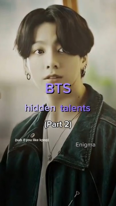 BTS member's hidden talents (Part 2) ️🦋#bts#army#tiktok#capcut#shorts# ...
