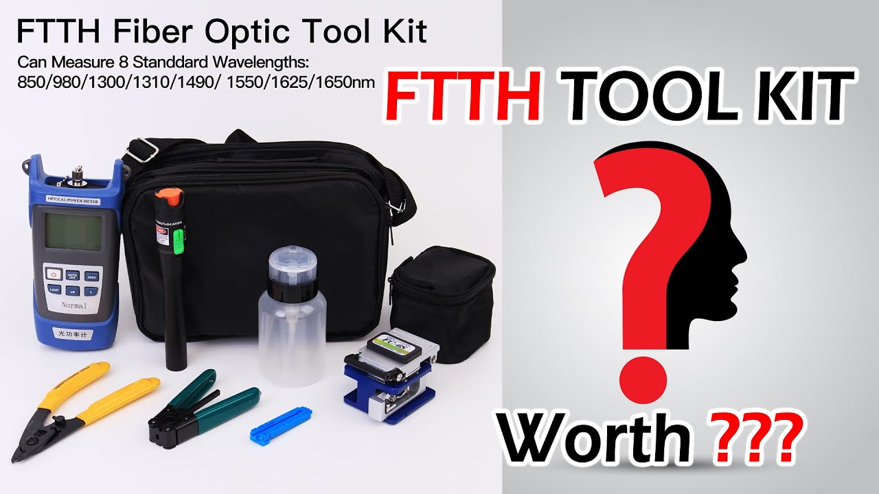 FTTH Fiber Optic Tool KIT --- Worth or NOT ?? For Temp Splicing ...