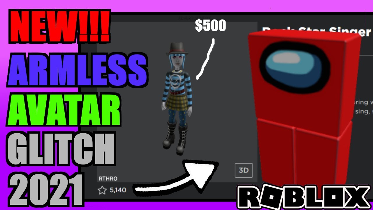 NEW!!! How To Have An Armless Roblox Avatar 2021! - YouTube