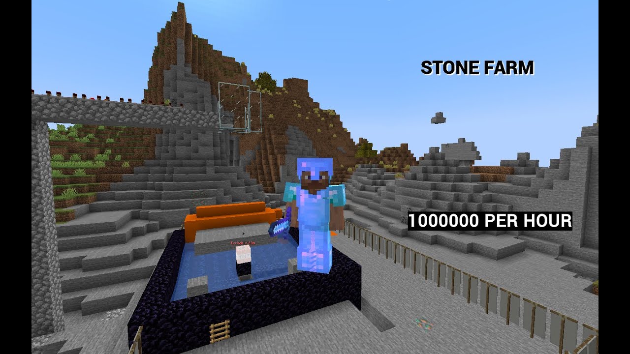 Easiest automatic stone farm 1.19 |Minecraft survival series part 12 ...