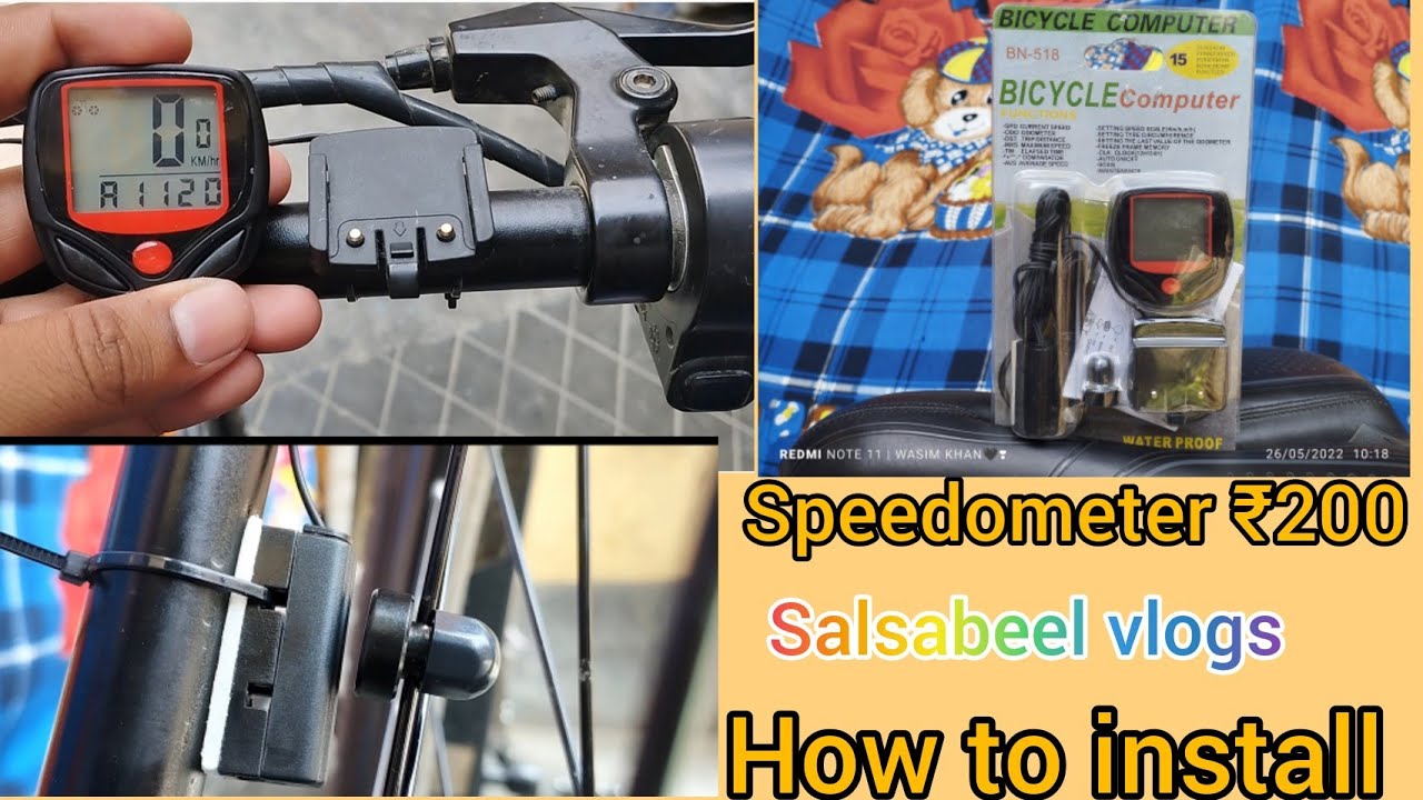 Best accessories for electric cycle || How to install speedometer in ...