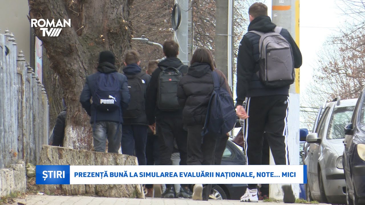 Prezență bună la Simularea Evaluării Naționale, note... mici - YouTube