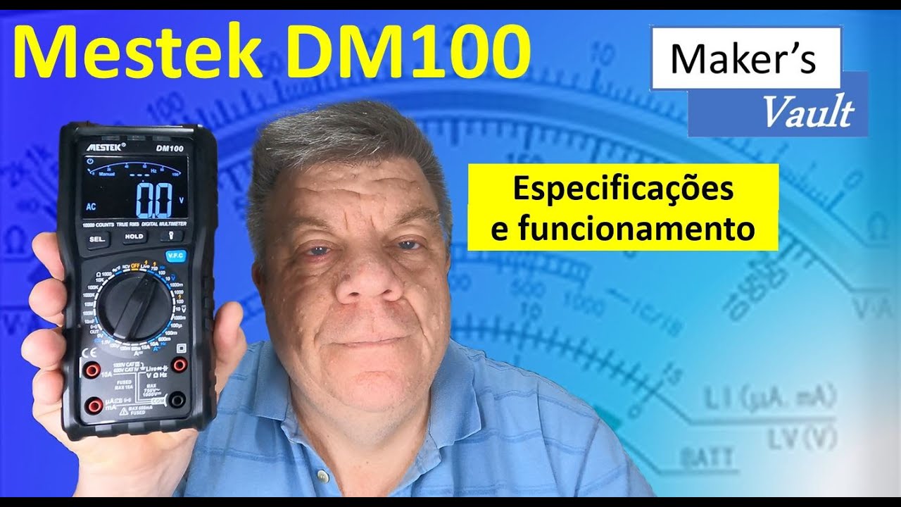 Mestek DM100 - Multímetro digital: Especificações e Funcionamento - YouTube