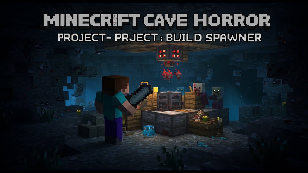 Minecraft Cave Horror Project Part 8 Gameplay - YouTube