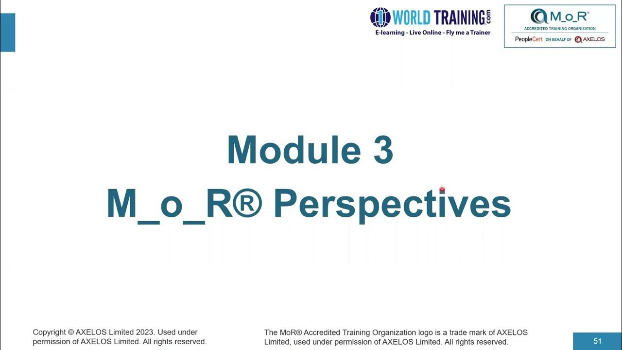 MoR Perspectives | Management of Risk (M_o_R) Foundation | AXELOS ...