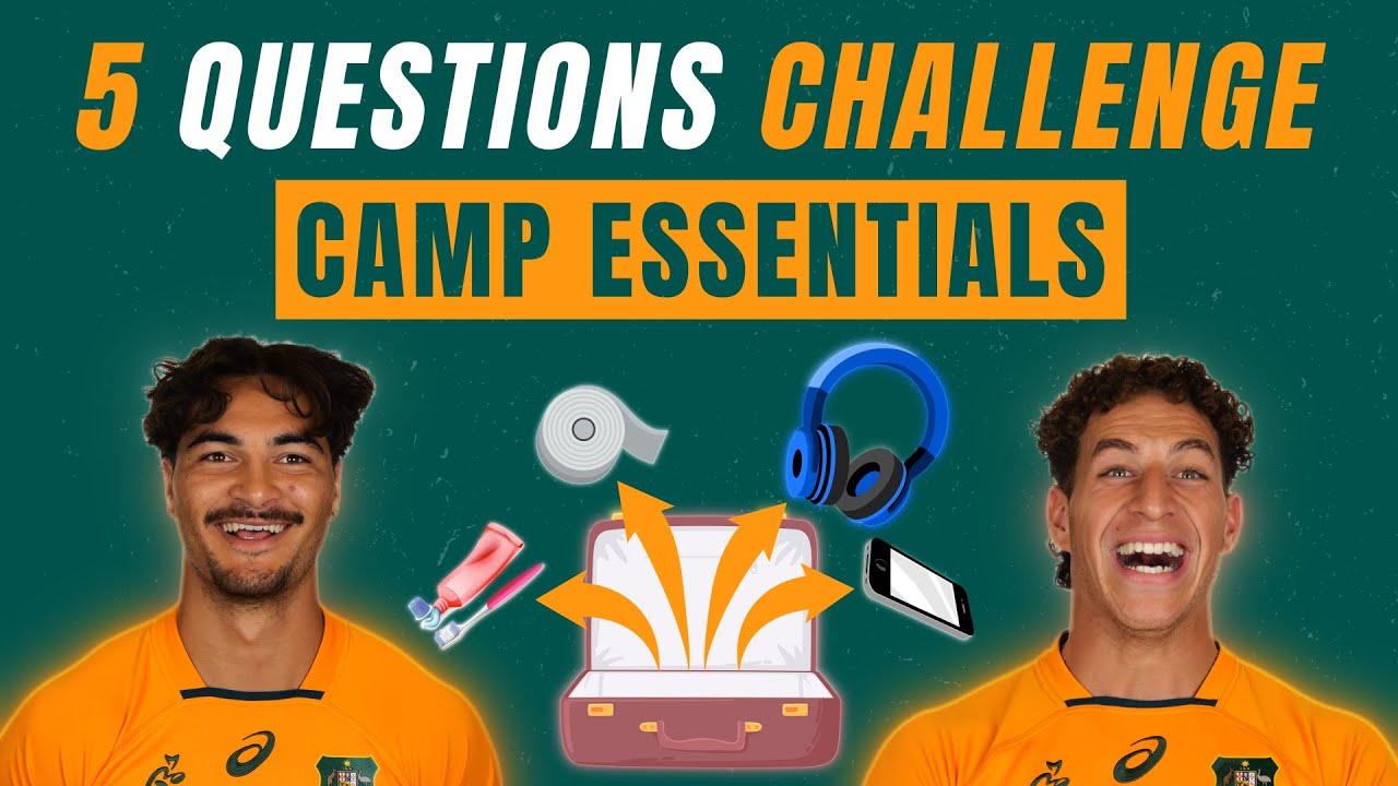 What are the Wallabies camp essentials | 5 Questions Challenge - YouTube
