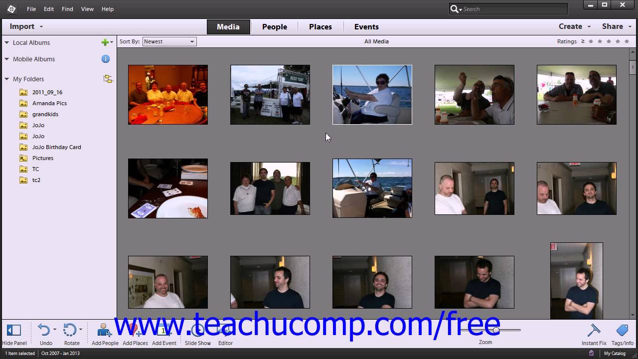 Photoshop Elements 12 Tutorial The Organizer Environment Adobe Training ...