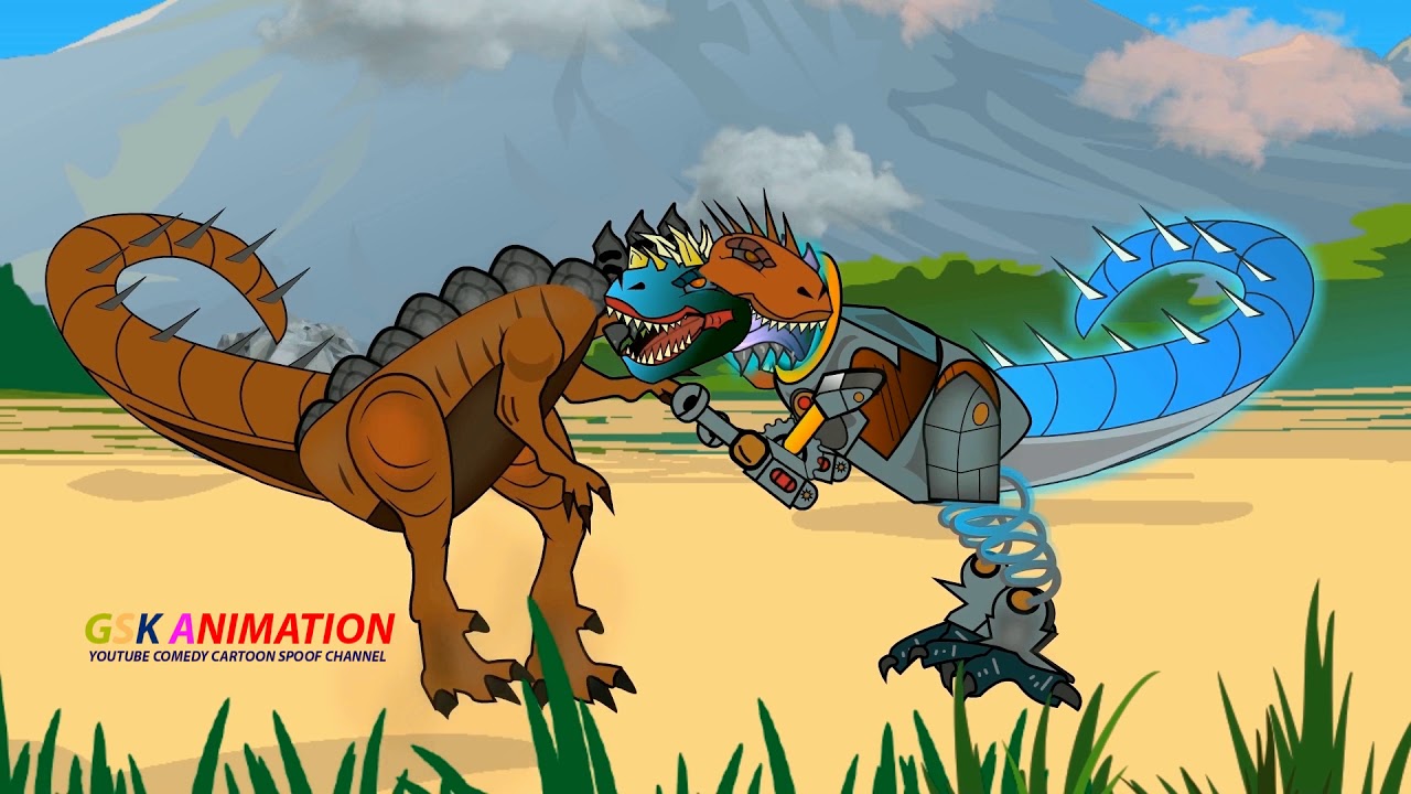 Dinomania | Dinosaurs battles : Dinomania | T-rex vs Robo Ceratosaurus ...