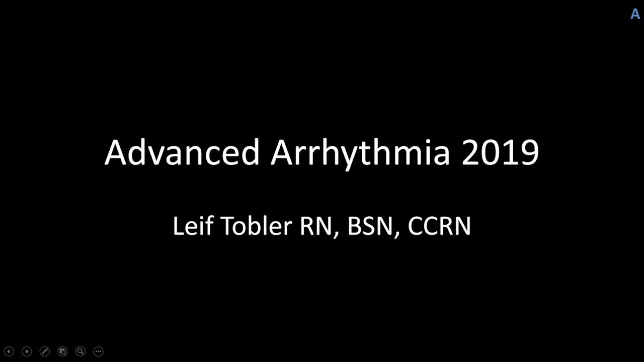 Advanced Arrhythmia Introduction 2019 - YouTube