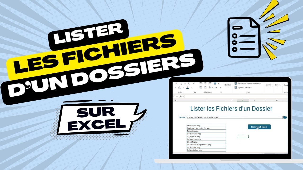 Comment lister tous les fichiers d'un dossier dans Excel (avec VBA ...