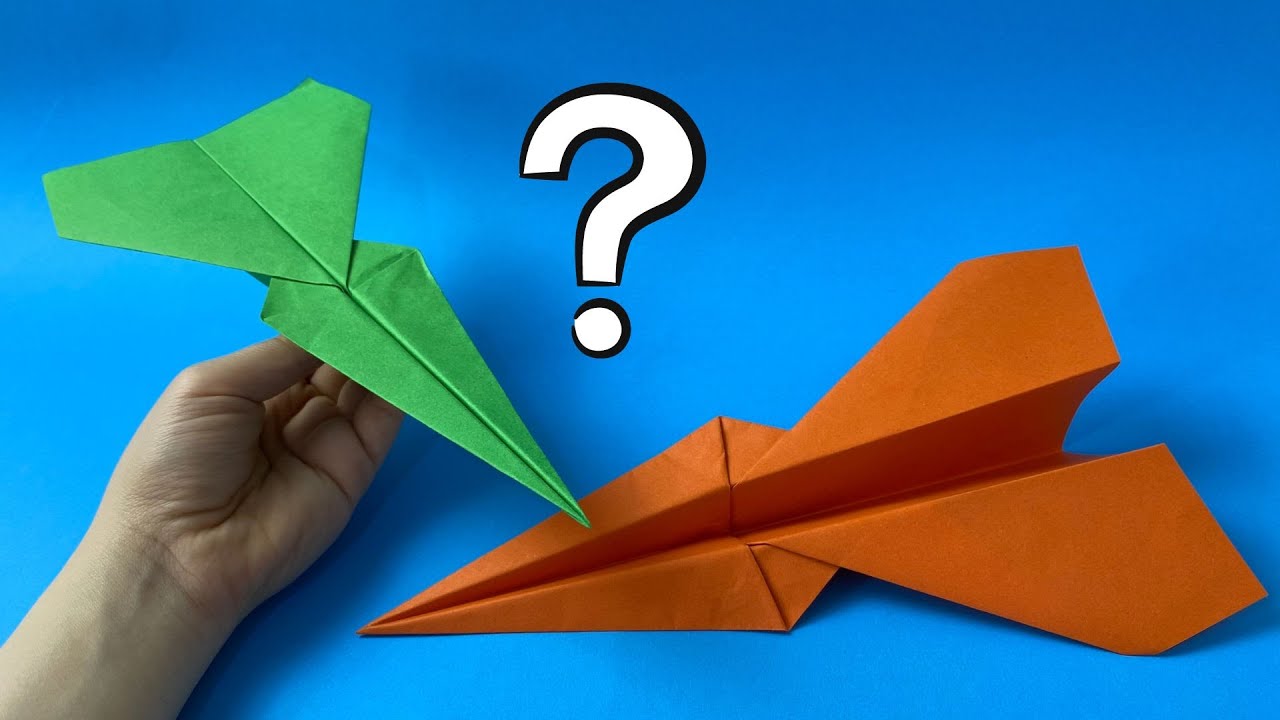 Papierflieger falten der weit fliegt - Beste Origami-Flugzeug 🔥 - YouTube