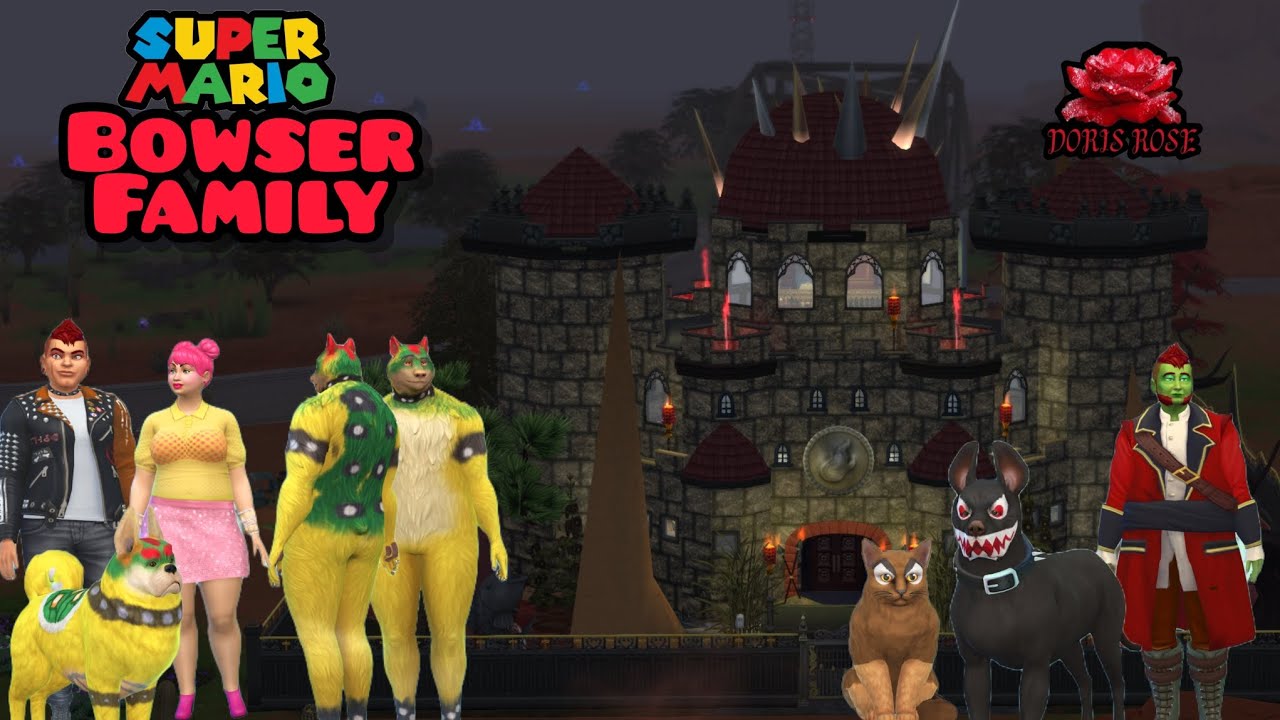 King Koopa Family moves to Strangerville | Bowsers Castle Remodeled ...