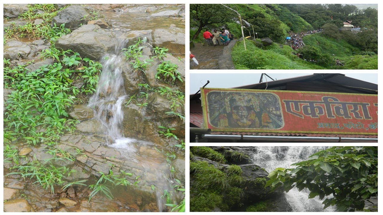 Walk way to Ekvira Devi Temple Karla Caves in Rains - YouTube
