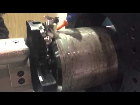 TAG PREP 8 Pipe Bevelling Machine on 6" Super Duplex with 1" Wall ...