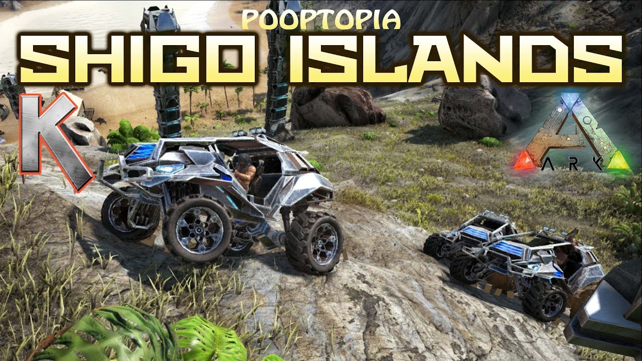 Ark: Survival Evolved - Tech Dune Buggy Race!! S4E26 Pooptopia Shigo ...