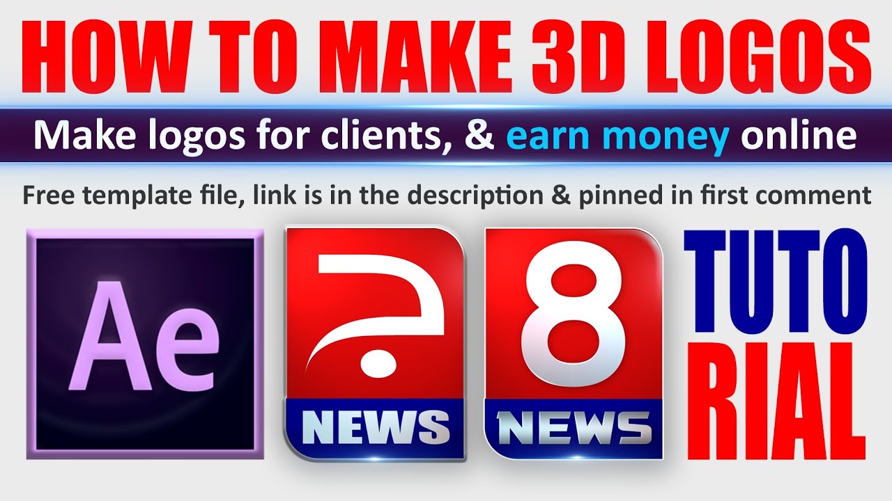 After Effects Tutorial 2023 | After Effects 3D Logo Animation Tutorial ...