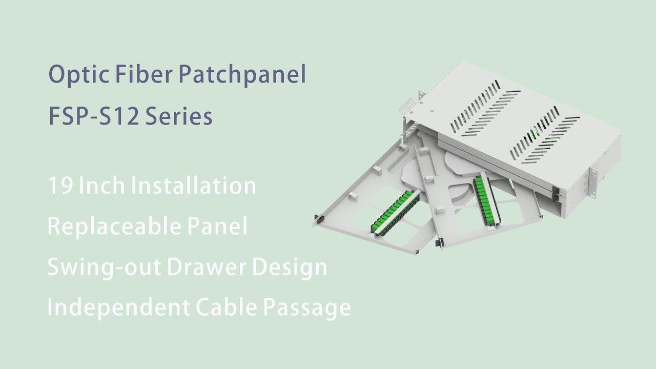 Swing Out Drawer Design Rack Mount Fiber Optic Patchpanel FSP S12 ...