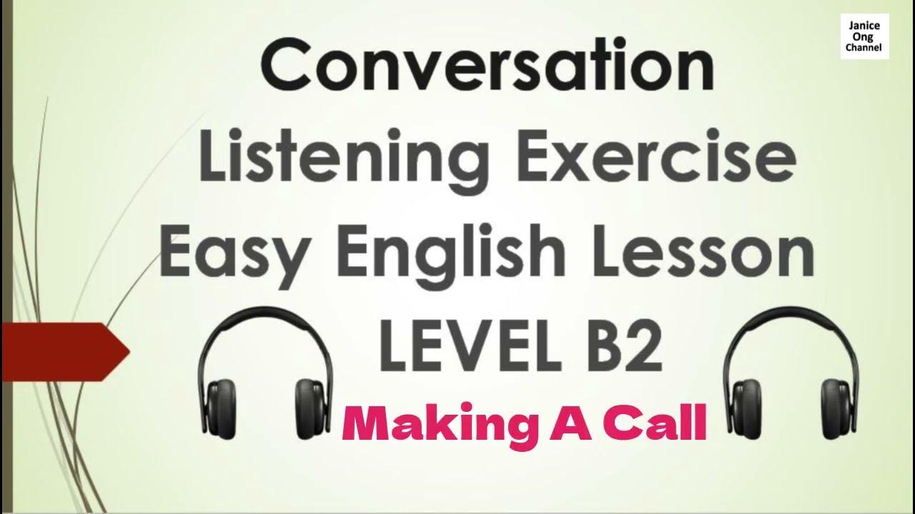 English Listening Exercise B2 | Easy English Lesson Listening ...