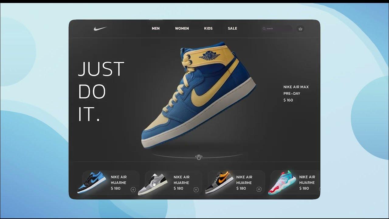 Animated Shoes Designing a Vibrant Website with Figma - YouTube