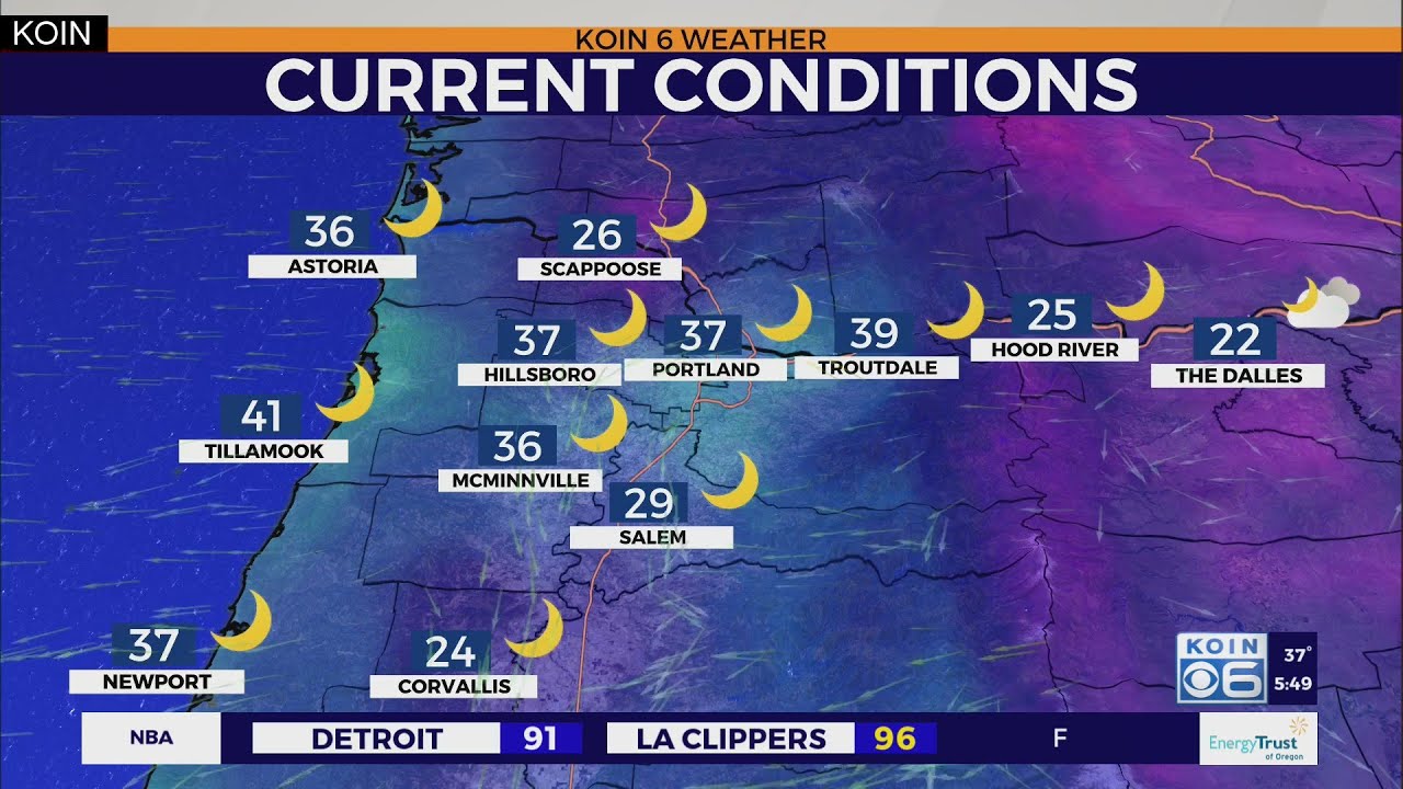 Weather forecast: Still cold, breeze for much of Oregon Friday - YouTube