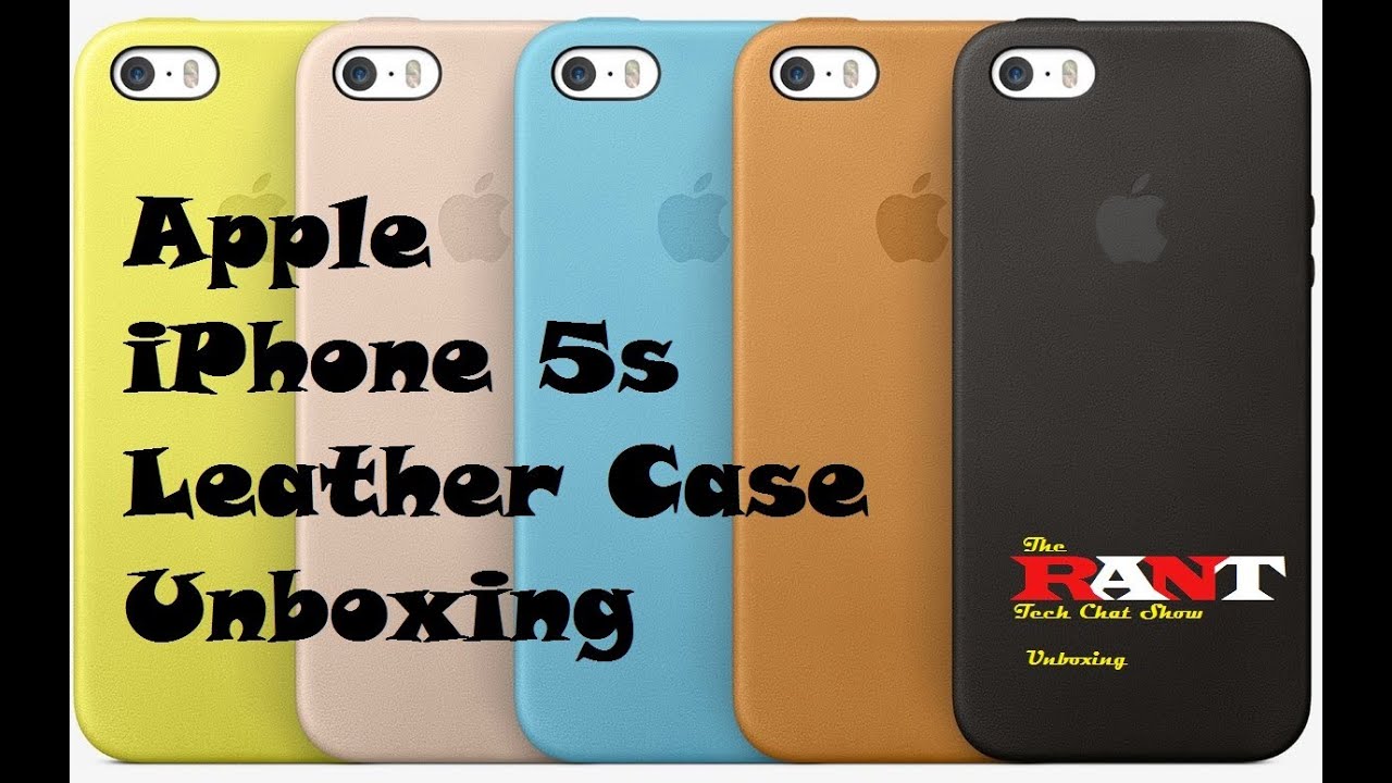 Apple iPhone 5s Leather Case Unboxing - YouTube