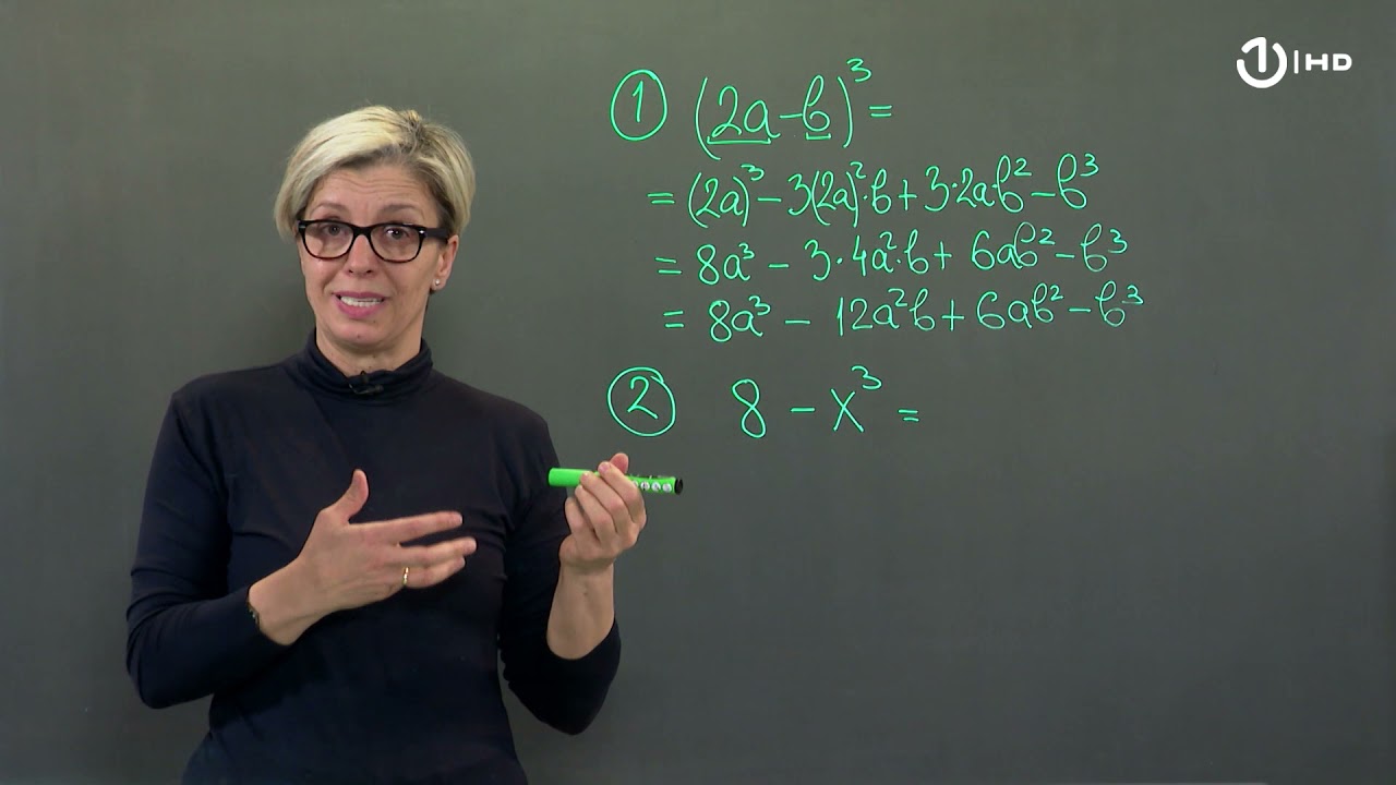 Domaća zadaća za 8. razred: Matematika - Kub binoma i zbir i razlika ...