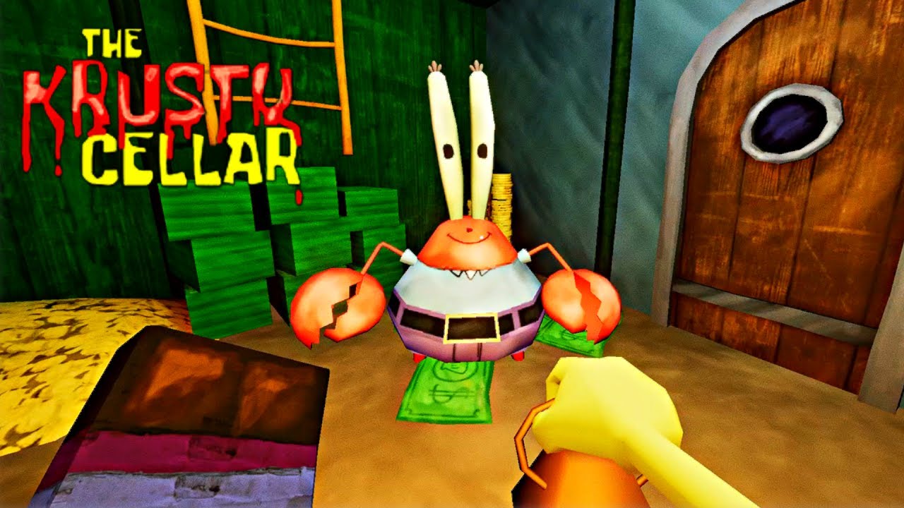 THE KRUSTY CELLAR (Spongebob Horror Game) - Full Gameplay + Ending - No ...