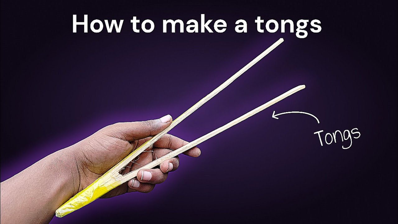 how to make a tongs / How to Make Your Own Tongs at Home/Homemade Tongs ...