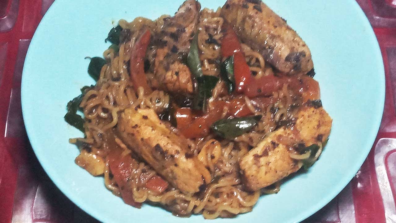 Pepper Fish Maggi Noodles|Dinner Recipe|Pepper Recipe|Fish Recipe|Sea ...