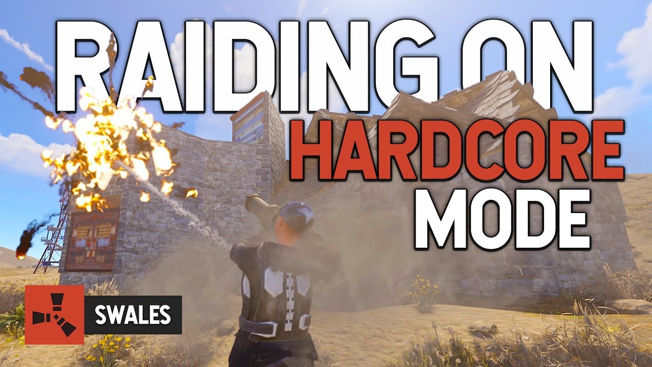 RAIDING ON HARDCORE MODE - RUST - YouTube