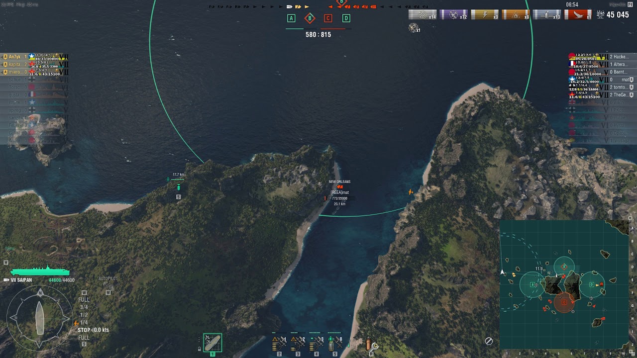 [HD1080p60] World of Warships - Saipan 75 kills - Fight to the End ...