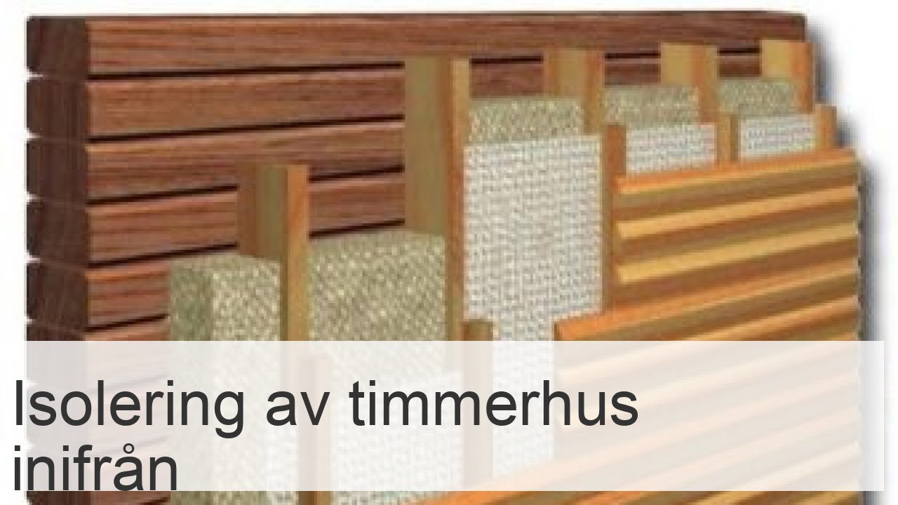 Isolering av timmerhus: Väggar, golv och tak med mineralull och ...