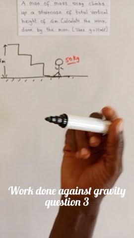 Basic Science: Work Done Against Gravity - Question 3 #education # ...