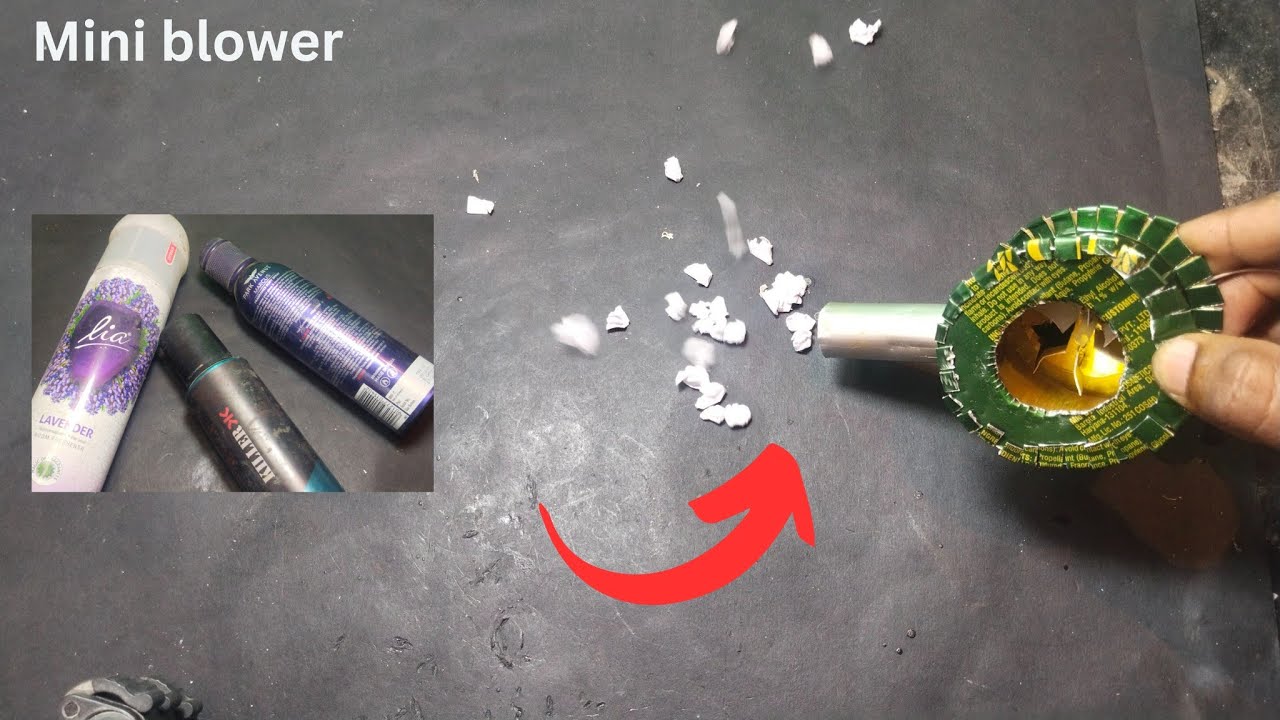 How to make a mini air blower at home... - YouTube