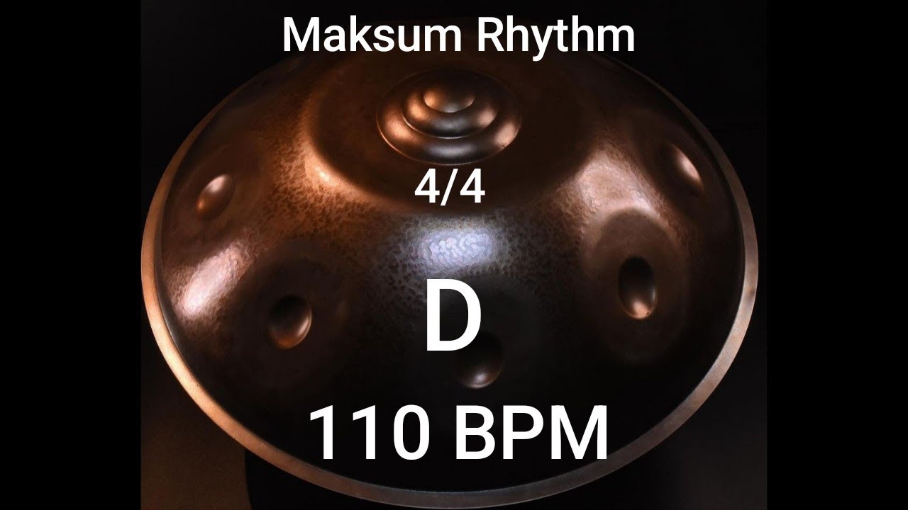 Maksum Base rítmica 4/4 Handpan (D) 110 bpm - YouTube