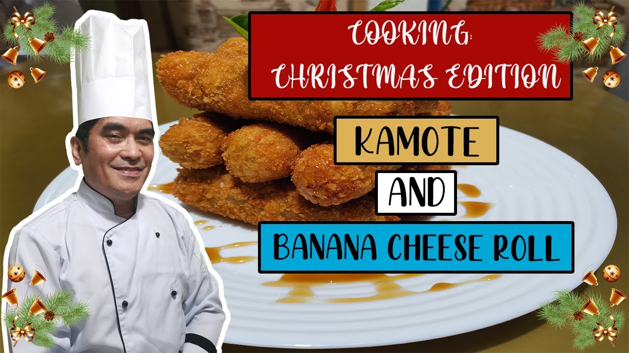 How To Cook Kamote and Banana Cheese Roll - YouTube