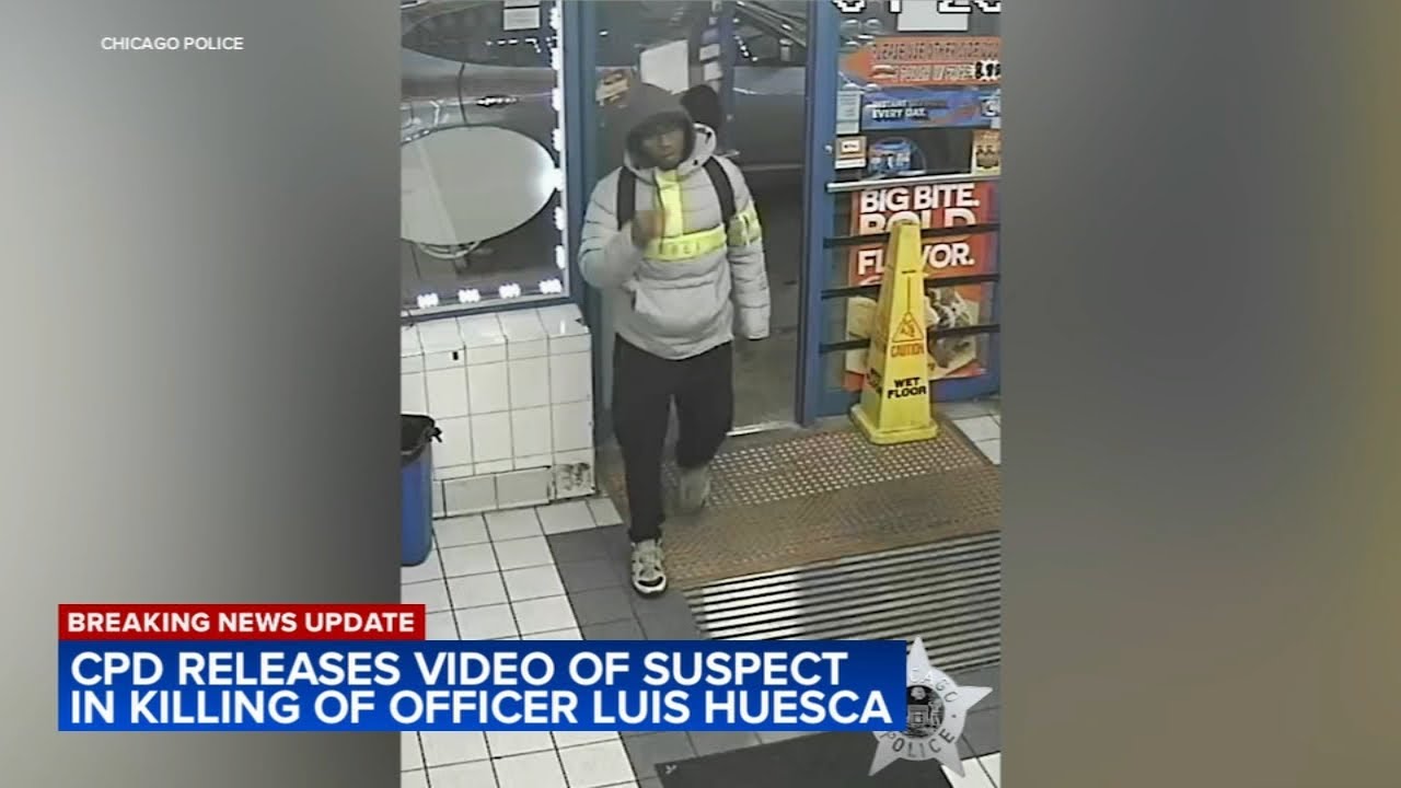 Chicago police release video of suspect in murder of Officer Luis ...