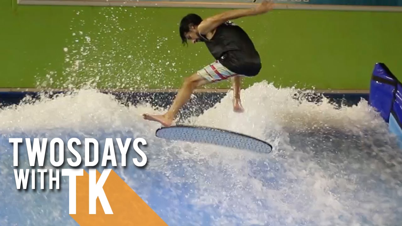3 Trick Fixes on a Flowrider!!! - YouTube
