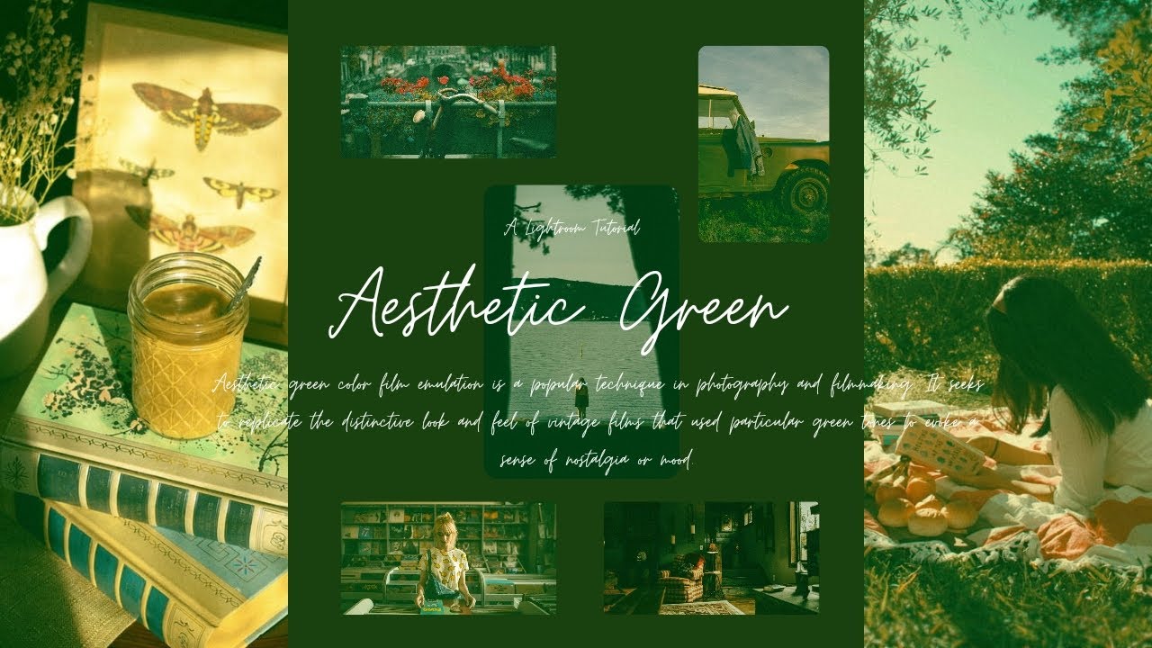 Aesthetic Green | A Lightroom Tutorial | Film Emulation - YouTube