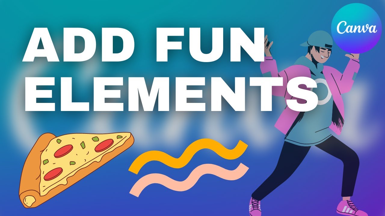 How to add fun elements to your designs in Canva - YouTube
